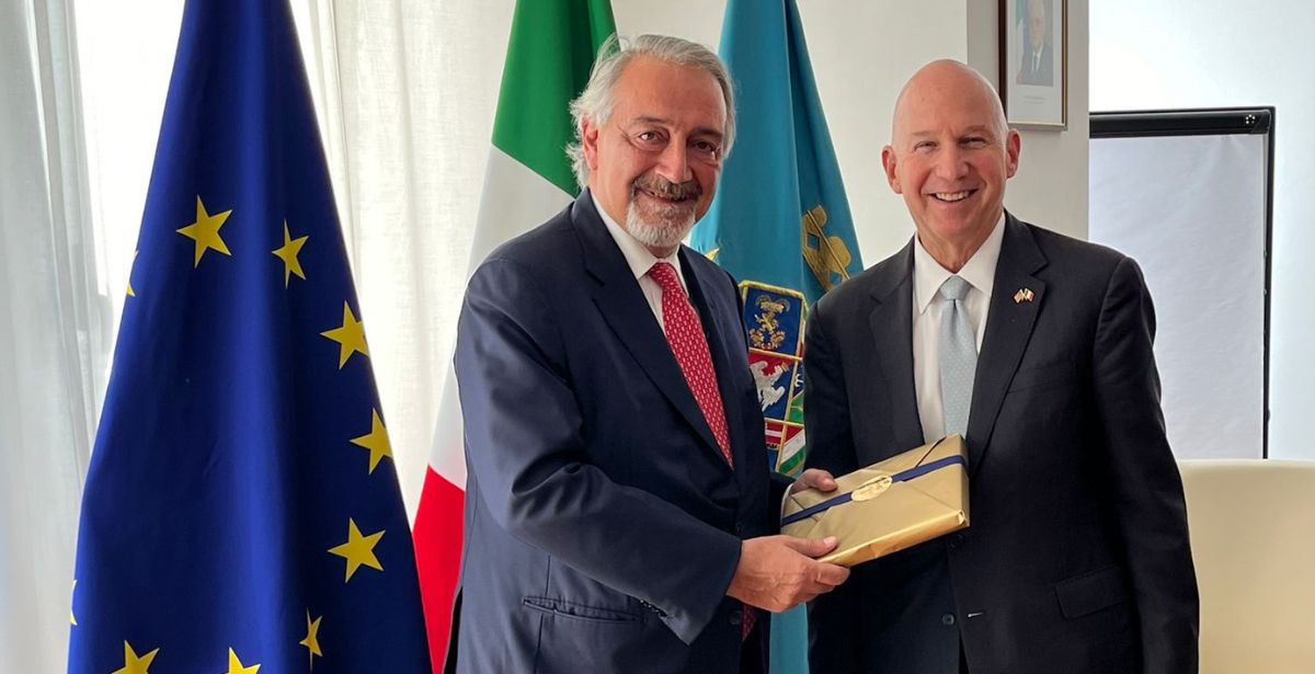 | Regione Lazio | Il Presidente Rocca riceve l’ambasciatore USA Jack ...